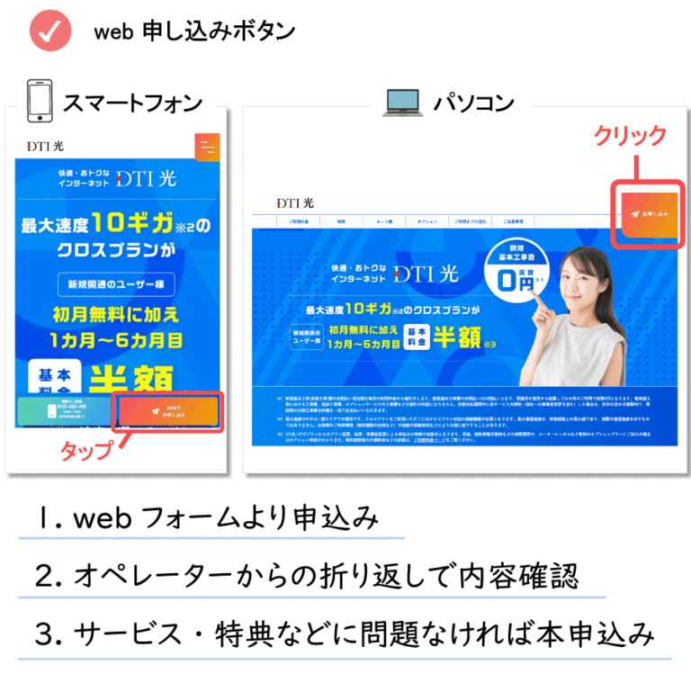 【DTI光 新規申込み】利用までの流れや注意点を9ステップで徹底解説！